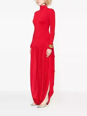 Magda Butrym High-neck Pleated Dress