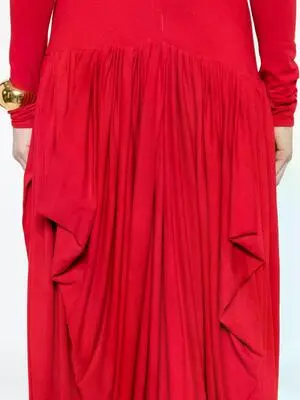 Magda Butrym High-neck Pleated Dress