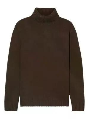 Closed Turtleneck Ribbed Sweater