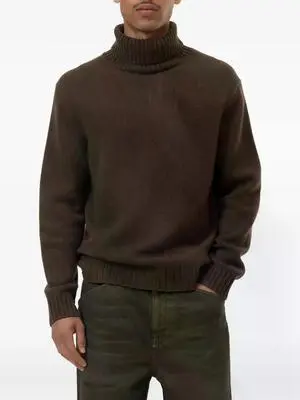 Closed Turtleneck Ribbed Sweater