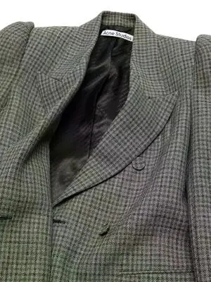 Acne Studios Houndstooth Double-breasted Blazer