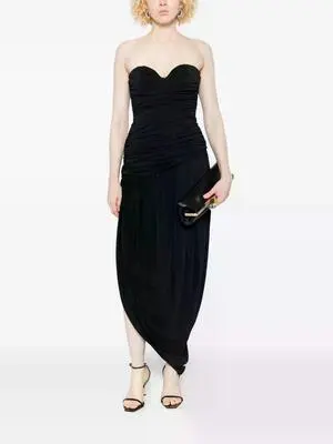 Magda Butrym Strapless Draped Dress