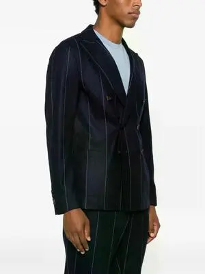 Eleventy Pinstripe Double-breasted Blazer