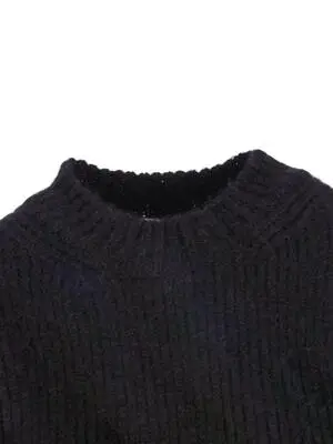 Saint Laurent Ribbed Crew-neck Sweater - Blue