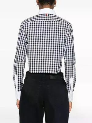 Thom Browne Gingham Peter Pan Collar Shirt