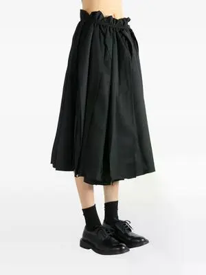 COMME DES GARÇONS TAO Pleated Drawstring Midi Skirt