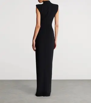 Balmain Zip-detail Maxi Dress - Black