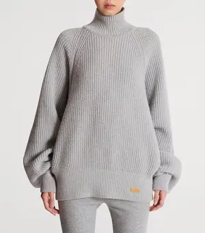 Balmain Wool High-neck Sweater - Grey