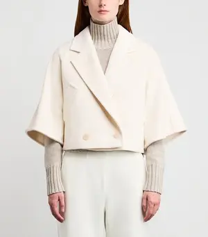 Max Mara Wool-cashmere Cropped Coat