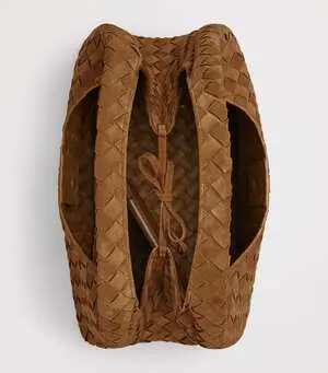Bottega Veneta Large Leather Campana Shoulder Bag - Brown