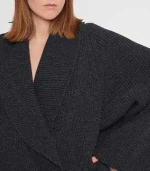 Balmain Wool Oversized Wrap Sweater