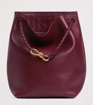 Bottega Veneta Andiamo Bucket Bag - Red