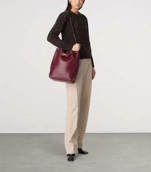 Bottega Veneta Andiamo Bucket Bag - Red