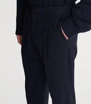 Balmain Virgin Wool Pinstripe Trousers