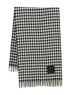 Liu Jo Houndstooth-pattern Scarf - Black