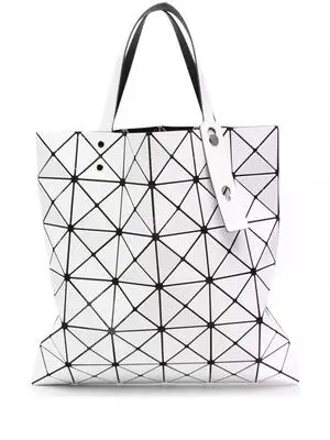 Issey Miyake Lucent Geometric-pattern Tote - White