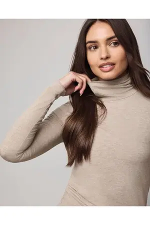 Splendid Bamboo Blend Long Sleeve Turtleneck
