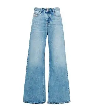 DIESEL Wide-leg Jeans - Denim Medio