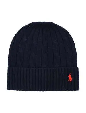 Ralph Lauren Ribbed Knit Beanie - Hunter Navy