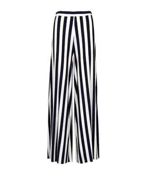 KAOS Wide-leg Trousers With Vertical Stripes