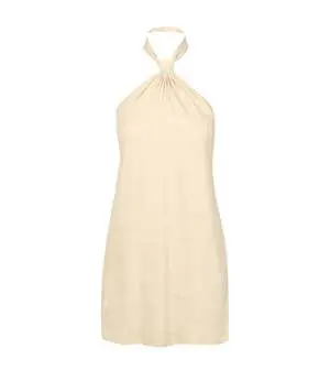 Erika Cavallini Tie Neck Linen-blend Dress