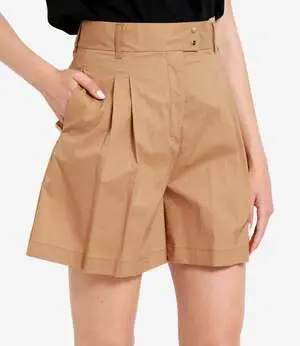 Herno Cotton Blend Wide Leg Shorts