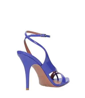 CASTAGNA Patent Leather Sandals With Stiletto Heel