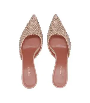 CASTAGNA Pointed Toe Rhinestone Mules