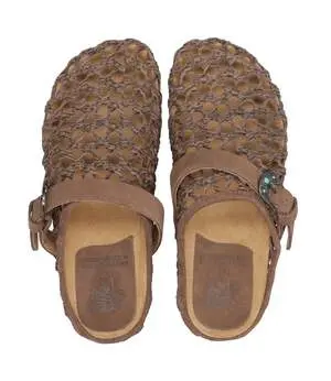 TAJI Perforated Weave Sandals