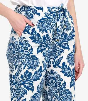 Max Mara Patterned Cropped Trousers