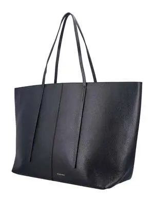 BY MALENE BIRGER Abilla Oversized Leather Tote - Black