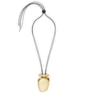 Max Mara Bijoux Pendant Necklace - Golden