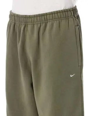 Nike Solo Swoosh Fleece Trousers - Medium Olive