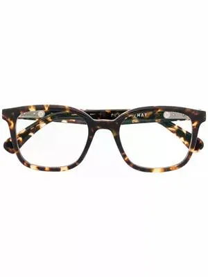PETER AND MAY Tortoiseshell Square Frame Glasses