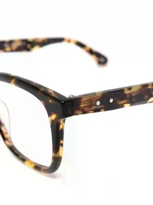 PETER AND MAY Tortoiseshell Square Frame Glasses