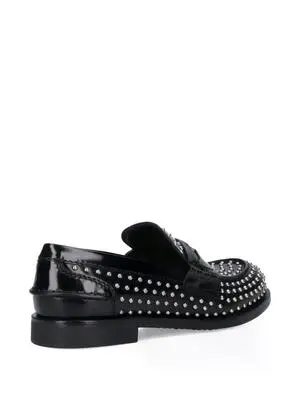 Miu Miu Studded Penny Loafers