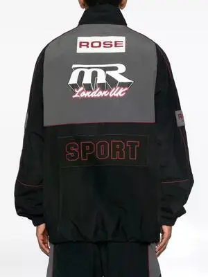 Martine Rose Panelled Logo-emblem Zip-up Sweater
