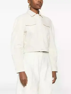 Jacquemus Le Ovalo De-nîmes Cropped Jacket
