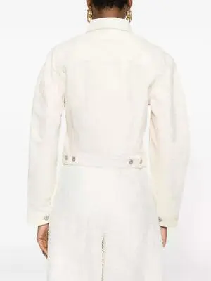 Jacquemus Le Ovalo De-nîmes Cropped Jacket
