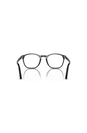 Persol 50mm Square Optical Glasses - Black