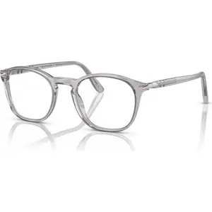 Persol 50mm Square Optical Glasses - Grey