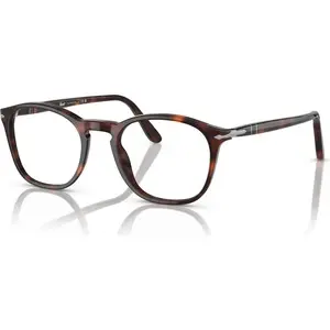Persol 52mm Square Optical Glasses - Tortoise