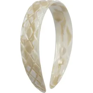 France Luxe Wide Quilted Headband - Alba