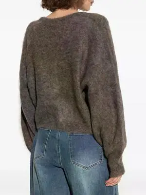 GESTUZ Button-front Fluffy Cardigan