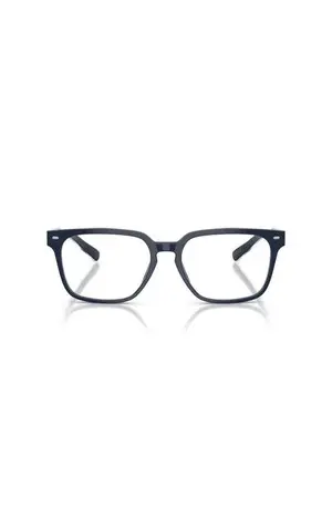 Brooks Brothers 56mm Rectangle Eyeglasses - Blue
