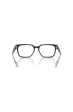 Brooks Brothers 56mm Rectangle Eyeglasses - Blue