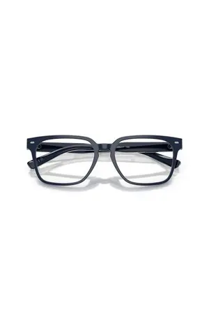 Brooks Brothers 56mm Rectangle Eyeglasses - Blue