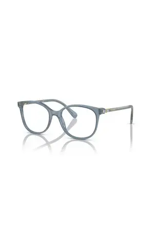 SWAROVSKI Square Optical Glasses With Embellished Temples - Blue