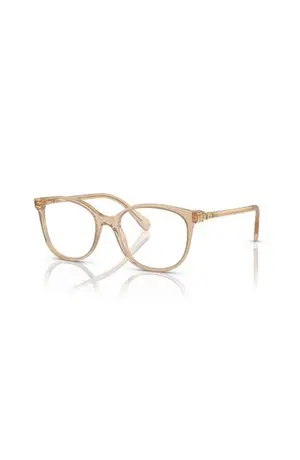 SWAROVSKI 51mm Square Eyeglasses - Brown