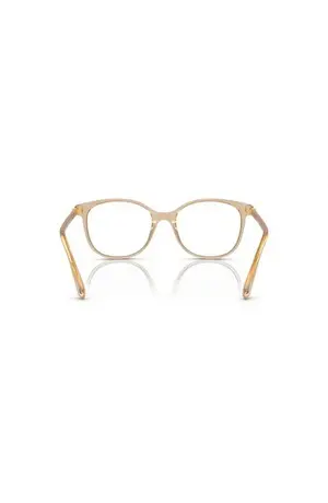 SWAROVSKI 51mm Square Eyeglasses - Brown